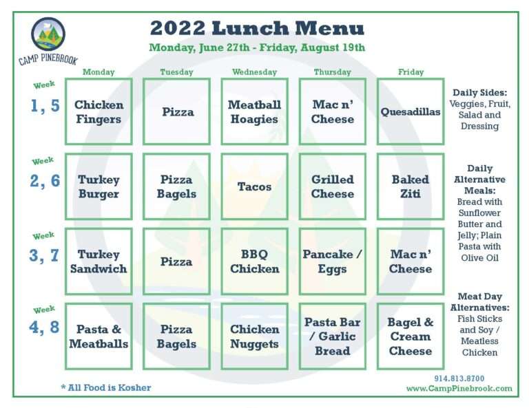 Camp Calendars - Camp PinebrookCamp Pinebrook